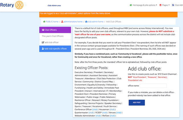 Tutorials - Club Officers