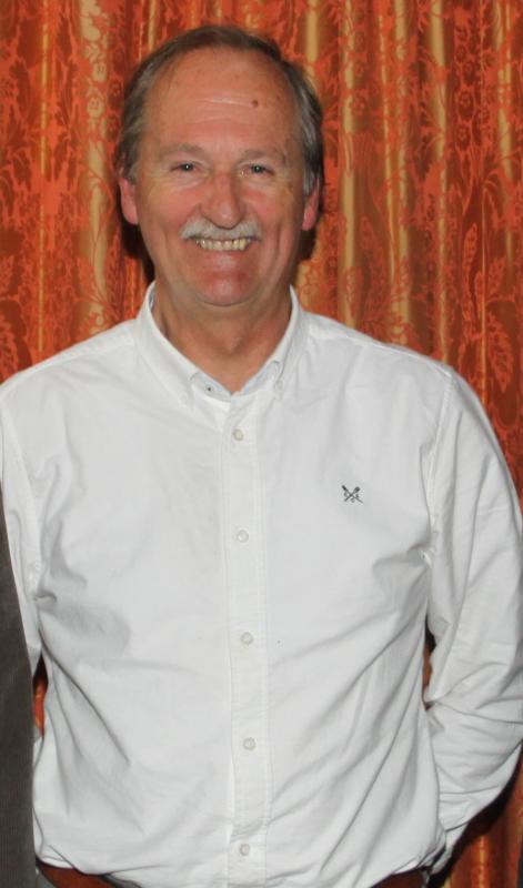 Past-President Alan Cook spoke of his family's wartime experiences ...