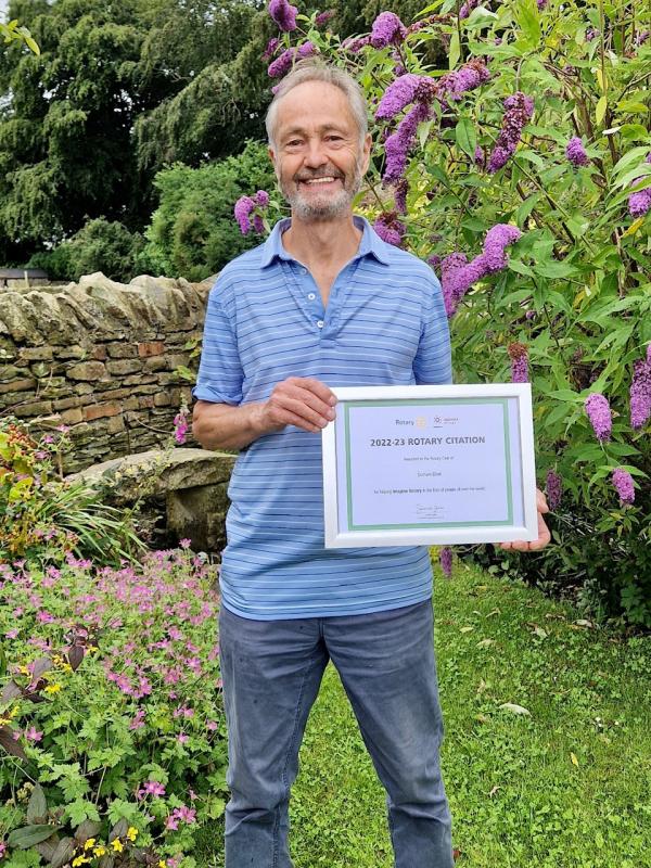 Rotary Citation award for Durham Elvet Rotary - Rotary District