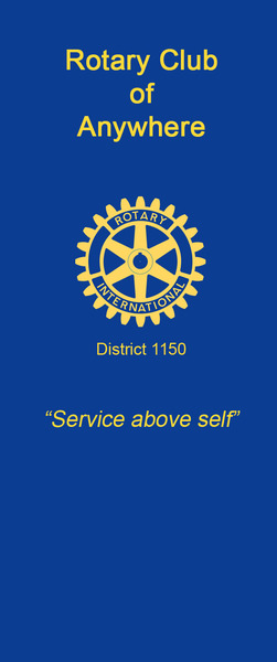 Club pull-up banners - Rotary Southern Wales
