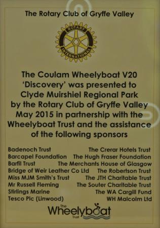 Gryffe Valley Wheelyboat - Rotary District