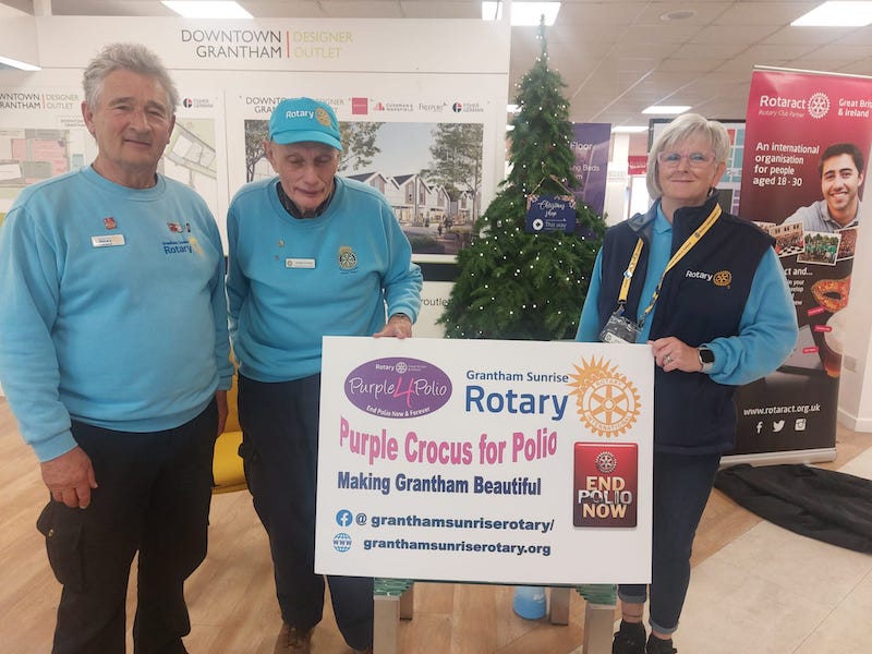 The Rotary Club of Grantham Sunrise raises funds for End Polio Now ...